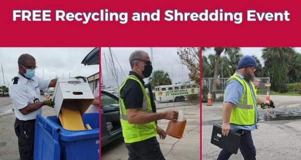 Free Recycling & Shredding Event - St. Augustine, FL | Oldcity.com